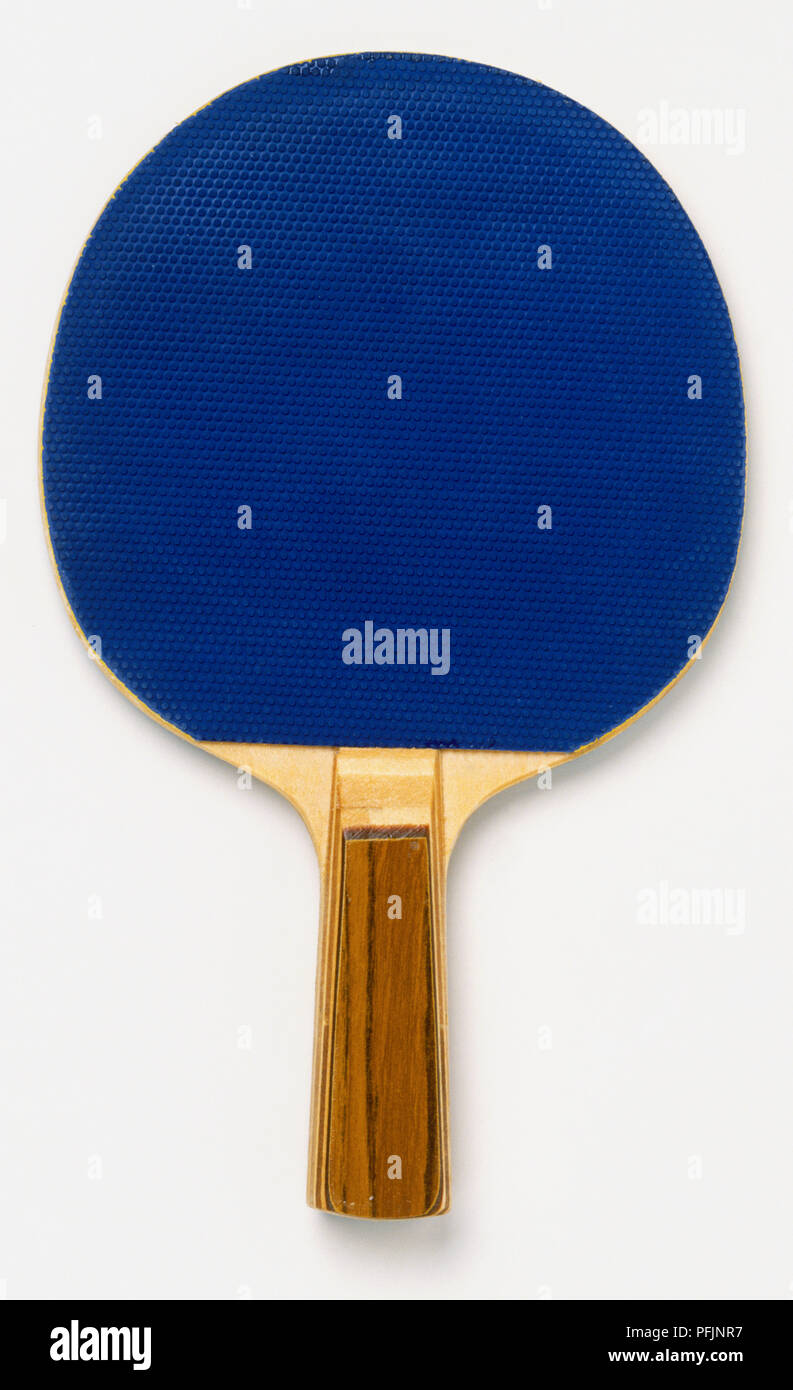 Blue table tennis racket Stock Photo - Alamy