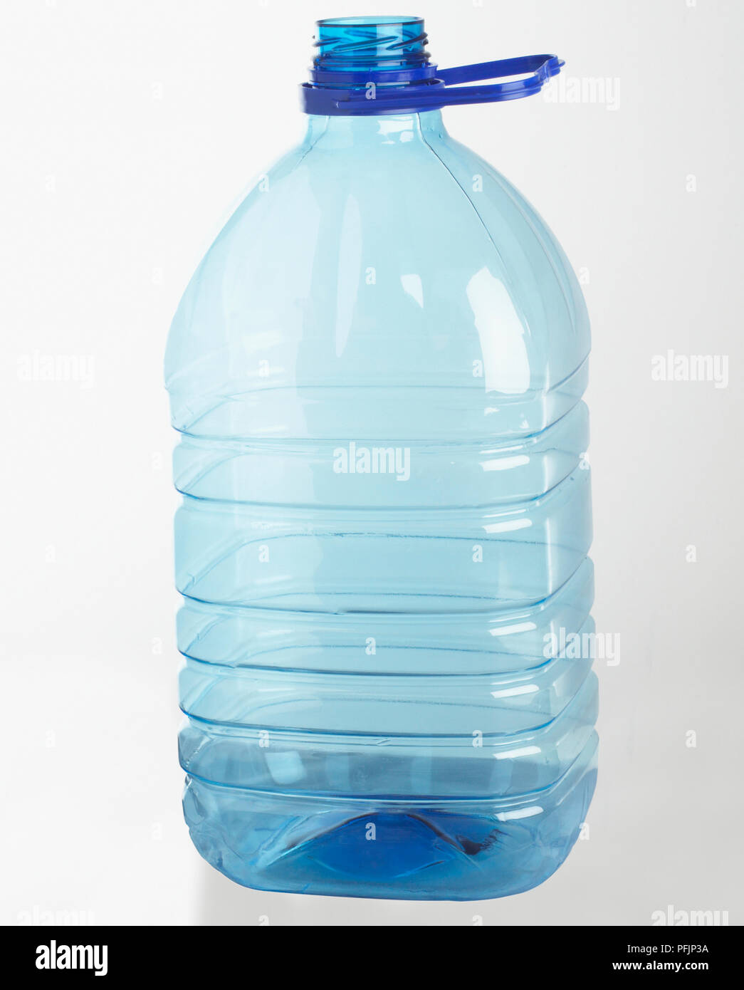 Blue plastic bottle Stock Photo - Alamy