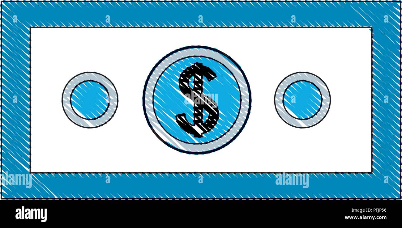 banknote currency dollar american money vector illustration Stock ...