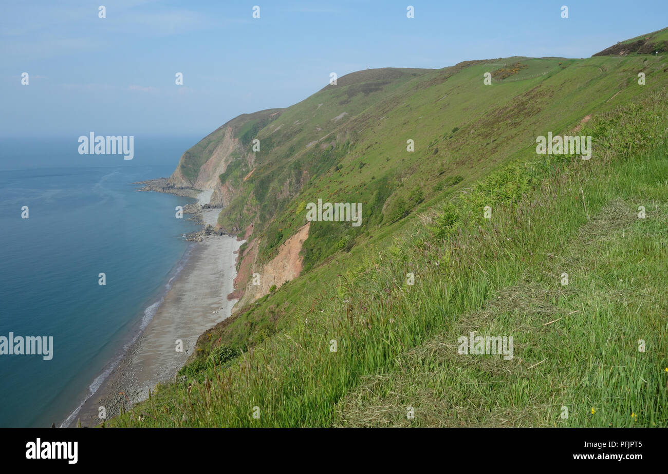Foreland Point & Butter Hill on the South West Coastal Path in Devon ...