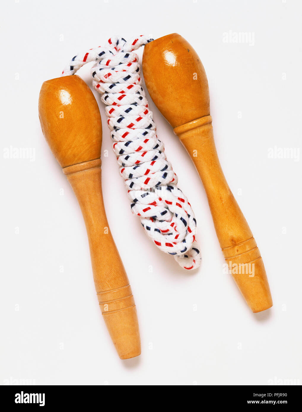 Wooden skipping rope Stock Photo - Alamy