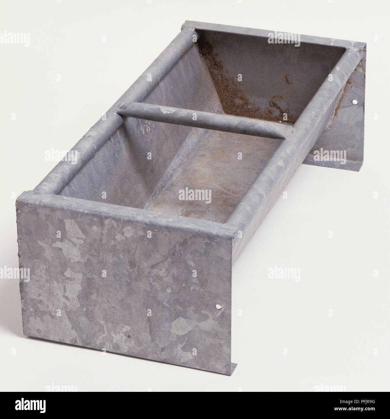 Metal trough, elevated view Stock Photo - Alamy