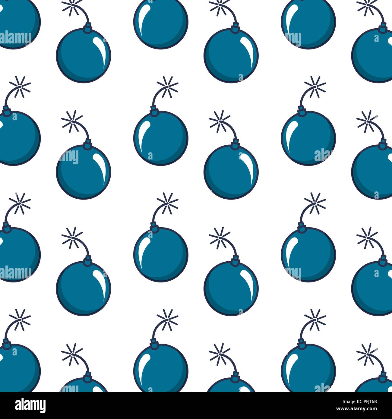 explosive bomb comic pattern background vector illustration design ...