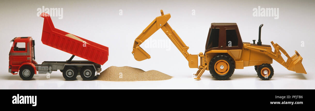 Miniature digger hi-res stock photography and images - Alamy