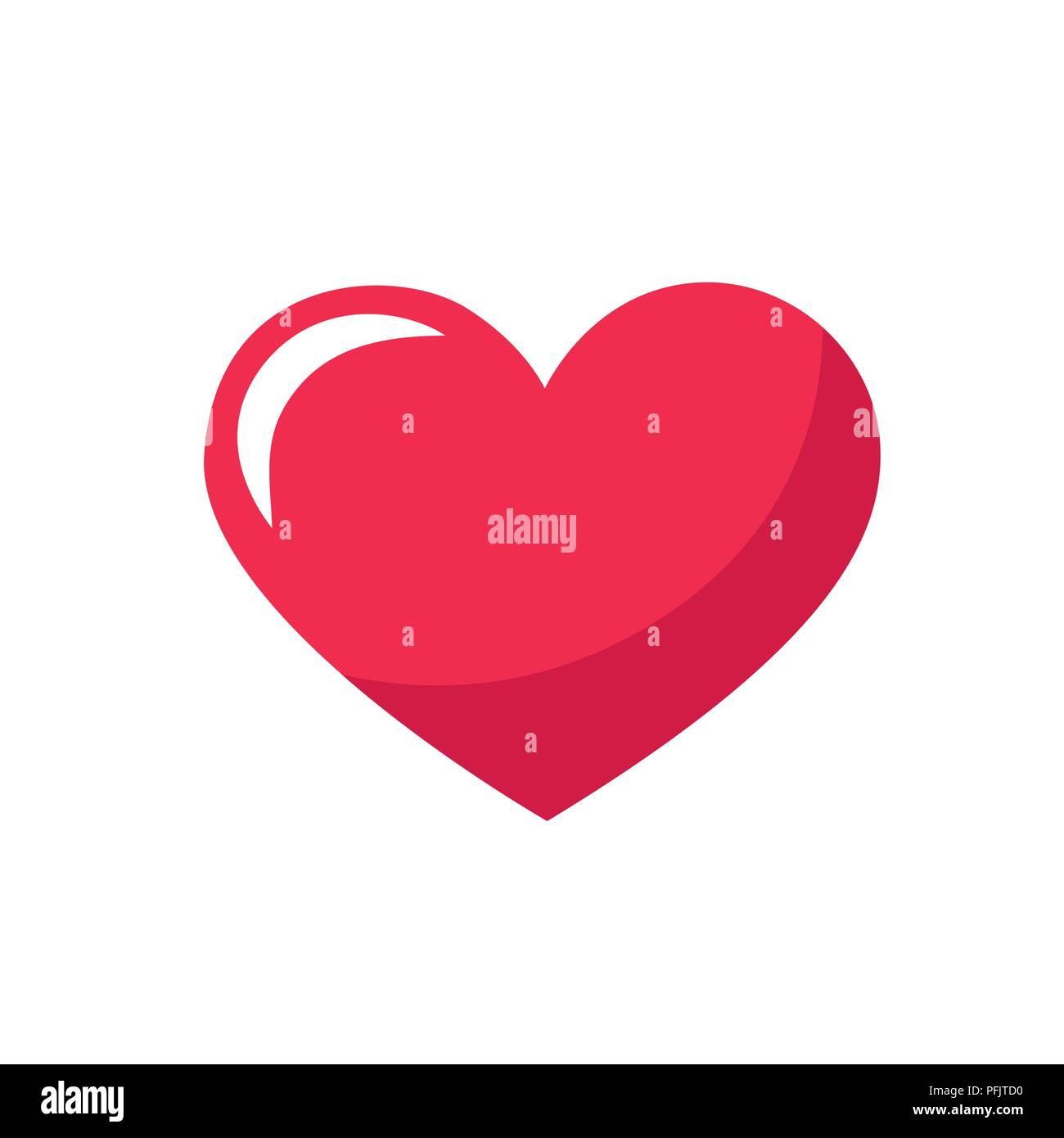 Shiny pink heart Stock Vector Images - Alamy