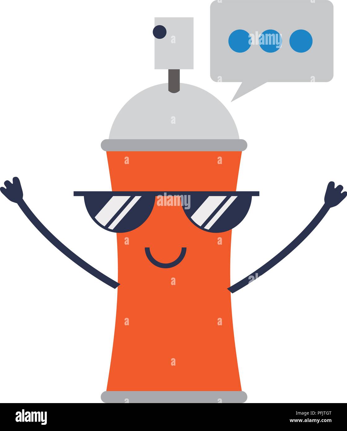 spray paint bottle kawaii character Stock Vector Image & Art - Alamy