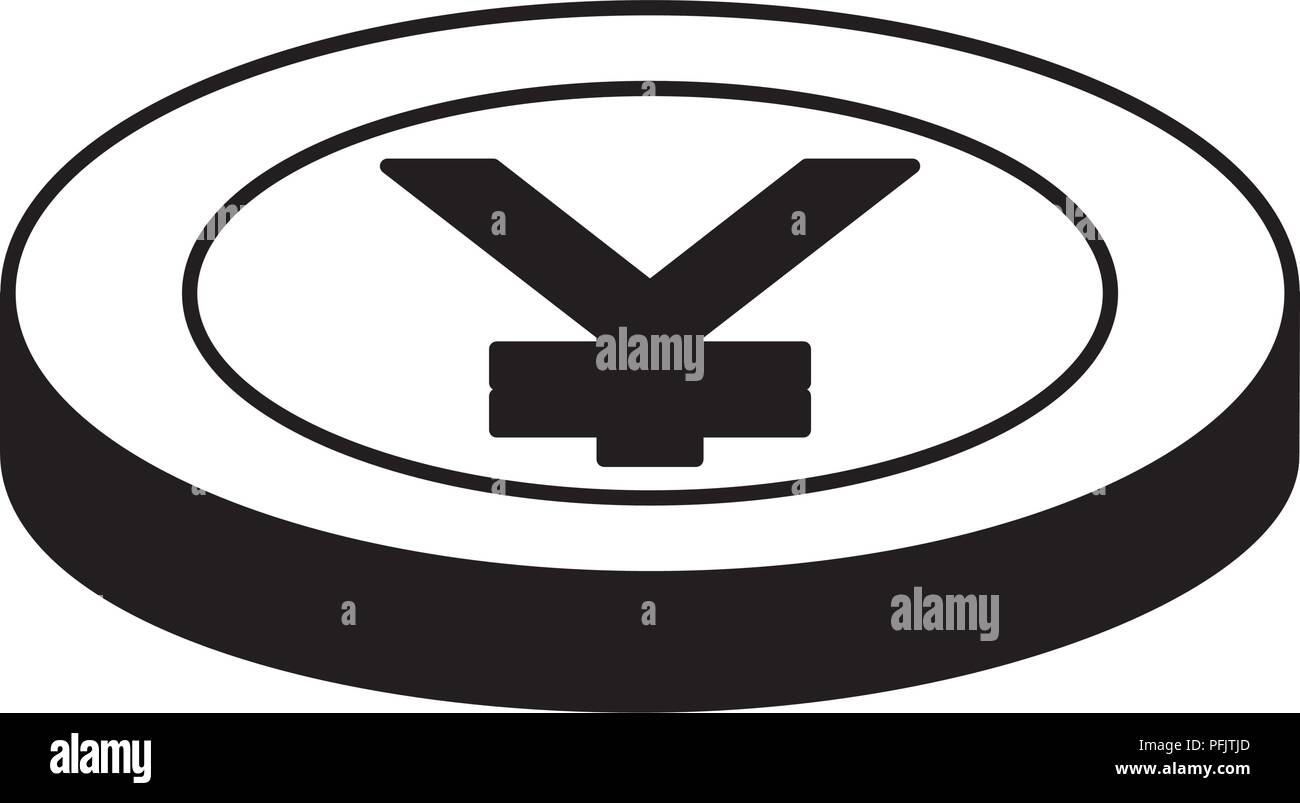 coin yen isolated icon Stock Vector Image & Art - Alamy