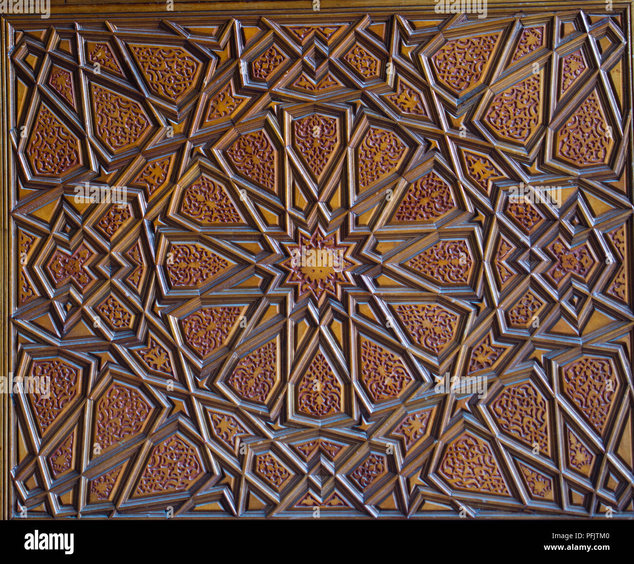 Work ottoman turkish art with geometric patterns in view hi-res stock ...
