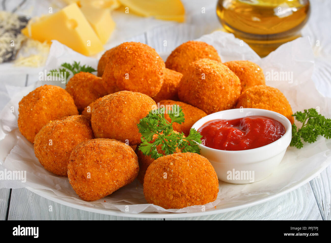 potato croquettes - mashed potatoes balls breaded and deep fried ...