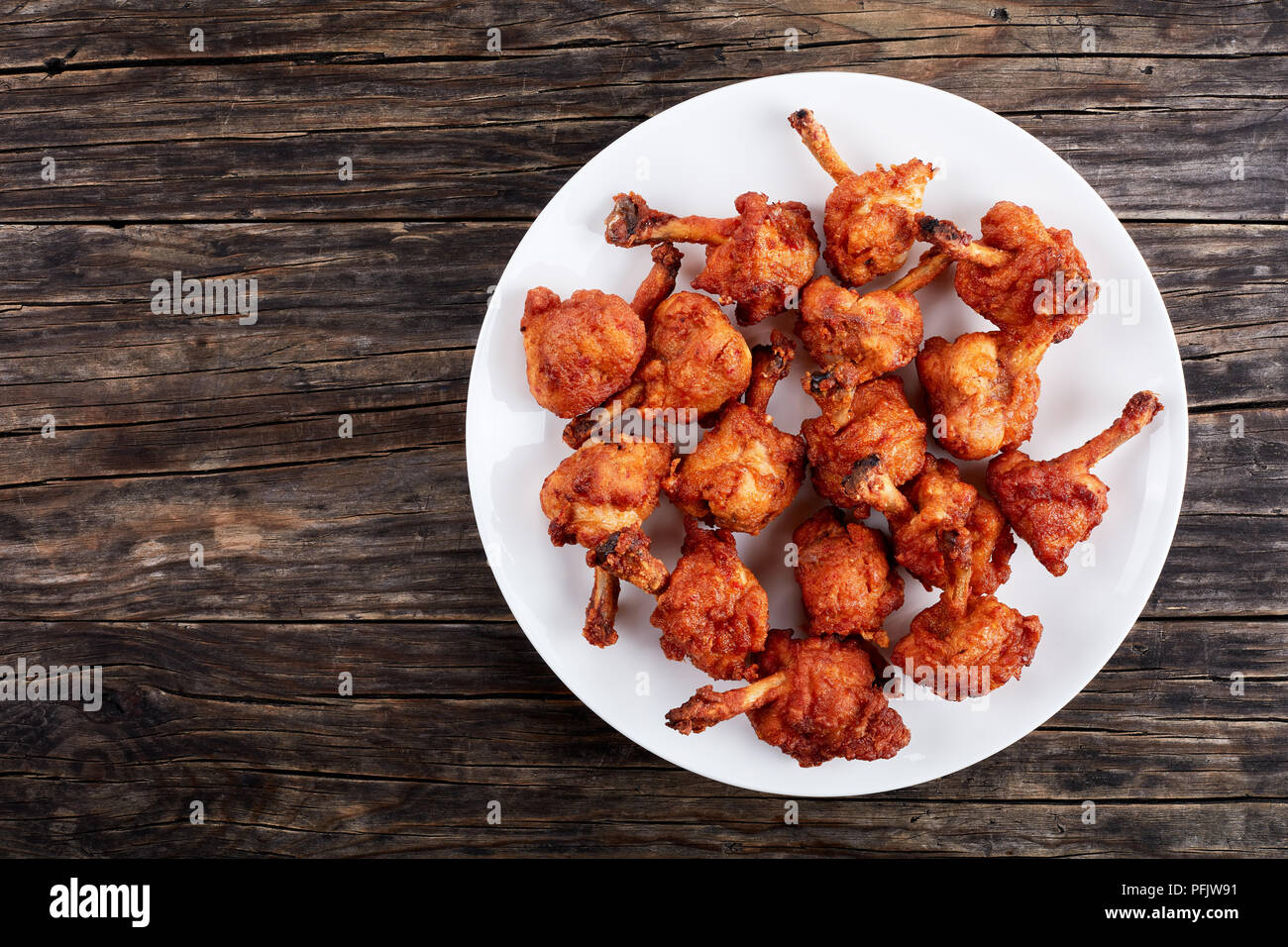 Crispy fried chicken top view hi-res stock photography and images - Alamy