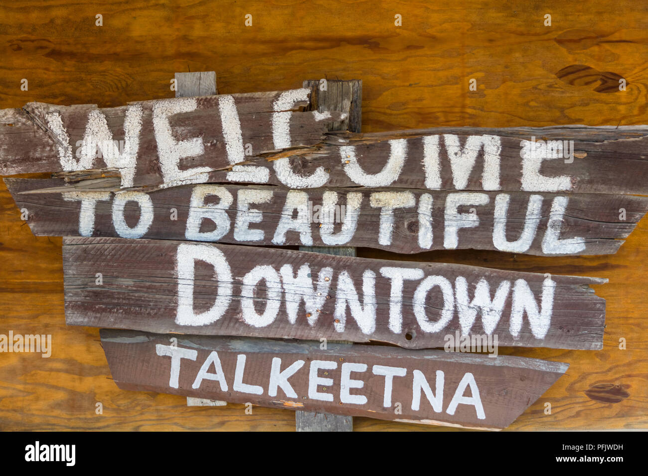 Historic old village of Talkeetna Alaska Stock Photo - Alamy