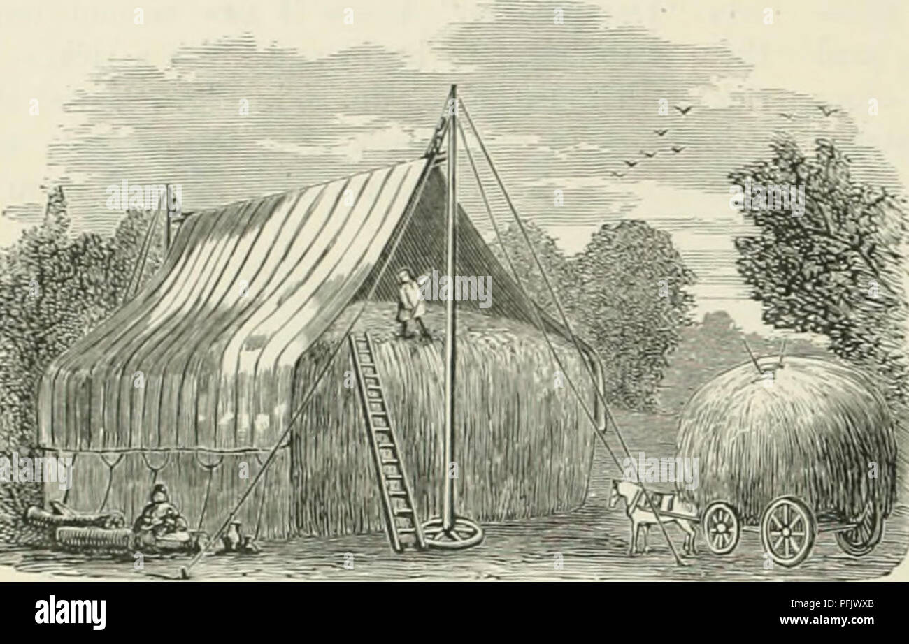 This image from 'Dairy Farming' demonstrates hay-barn management ...