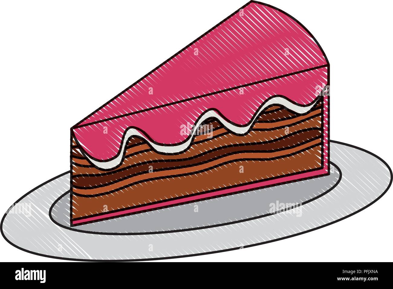 Dessert drawing Stock Vector Images - Alamy