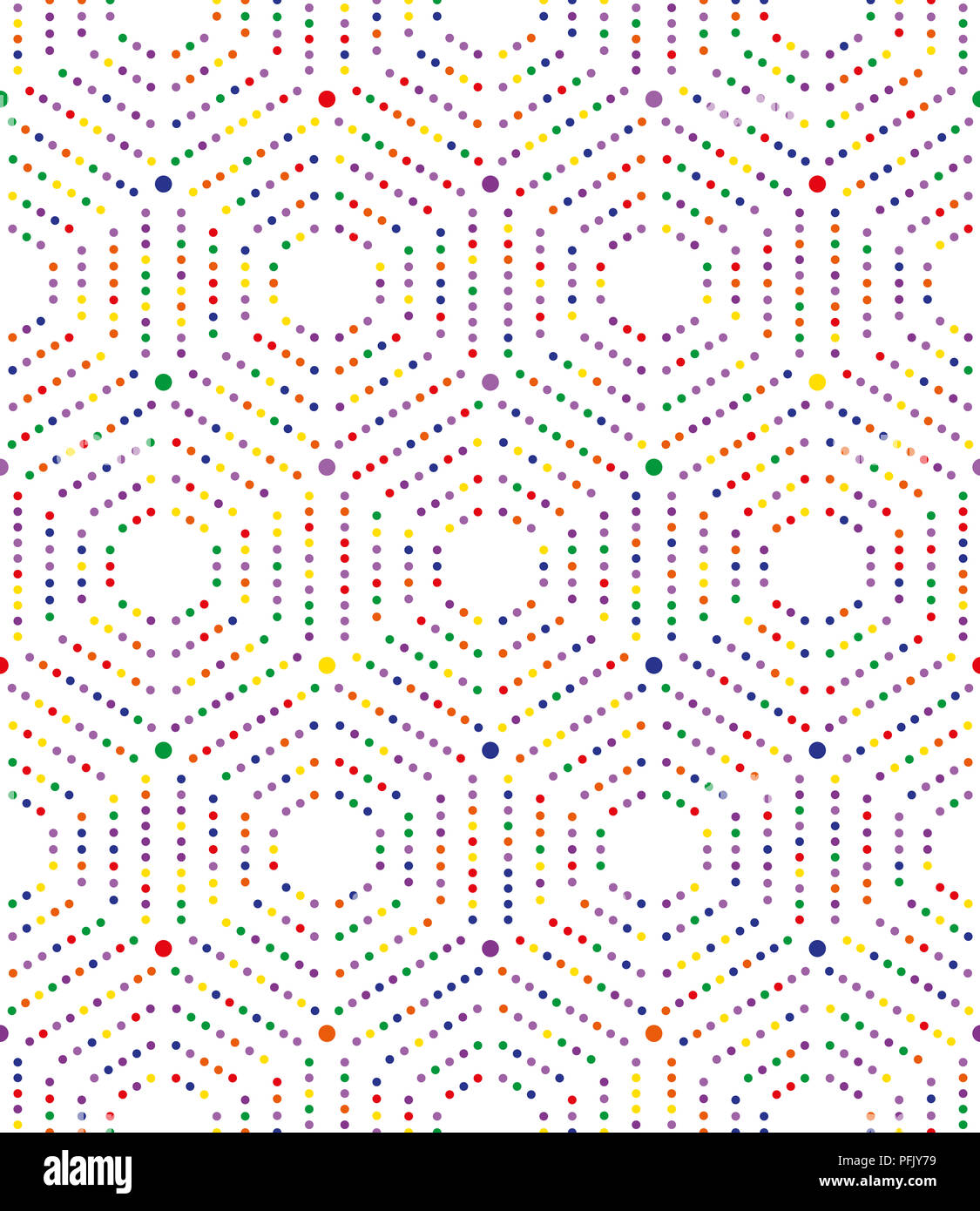 Seamless Abstract Pattern With Hexagons Stock Photo - Alamy