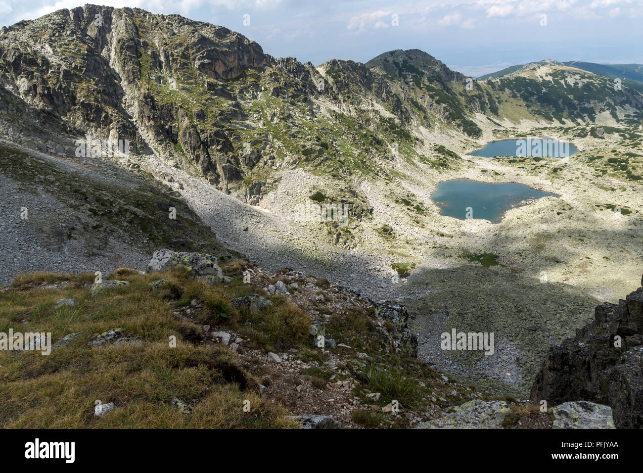Panoramic view to Musalenski lakes from Musala Peak, Rila mountain ...
