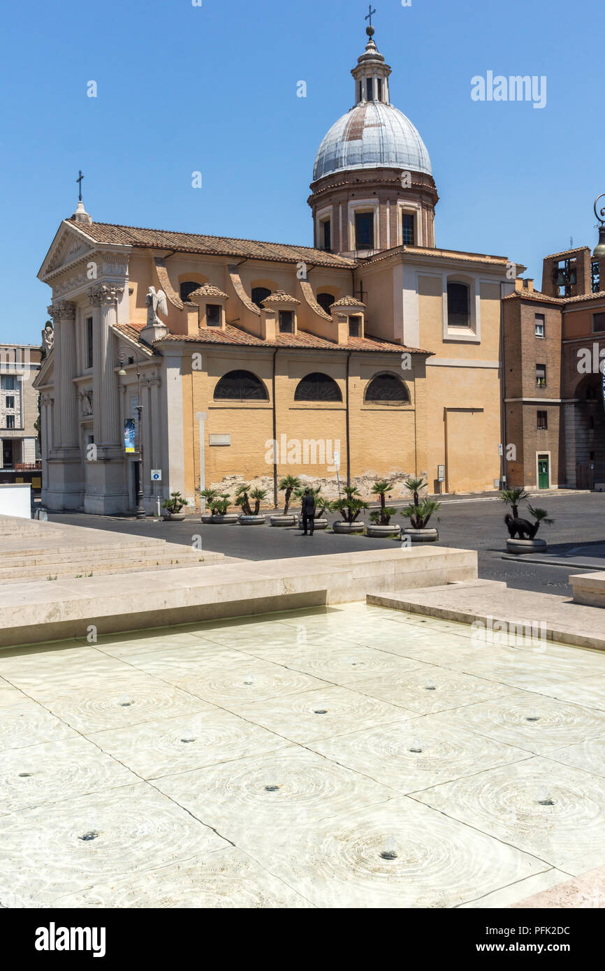 ROME, ITALY - JUNE 22, 2017: Amazing view of Chiesa di San Rocco all ... ROME, ITALY - JUNE 22, 2017: Amazing view of Chiesa di San Rocco all ...