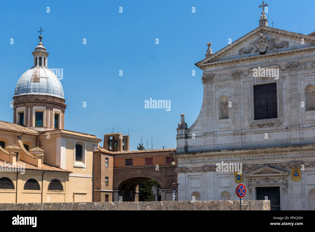 ROME, ITALY - JUNE 22, 2017: Amazing view of Chiesa di San Rocco all ... ROME, ITALY - JUNE 22, 2017: Amazing view of Chiesa di San Rocco all ...