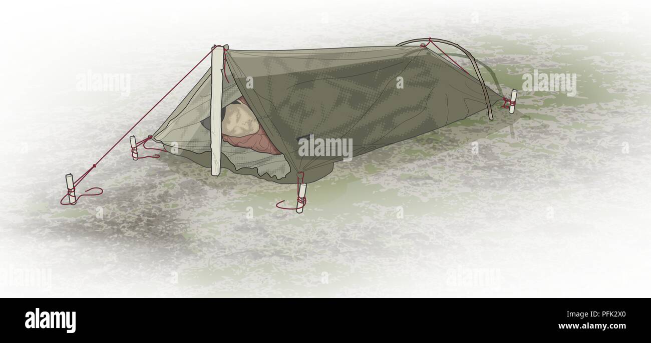 Pup Tent Drawing
