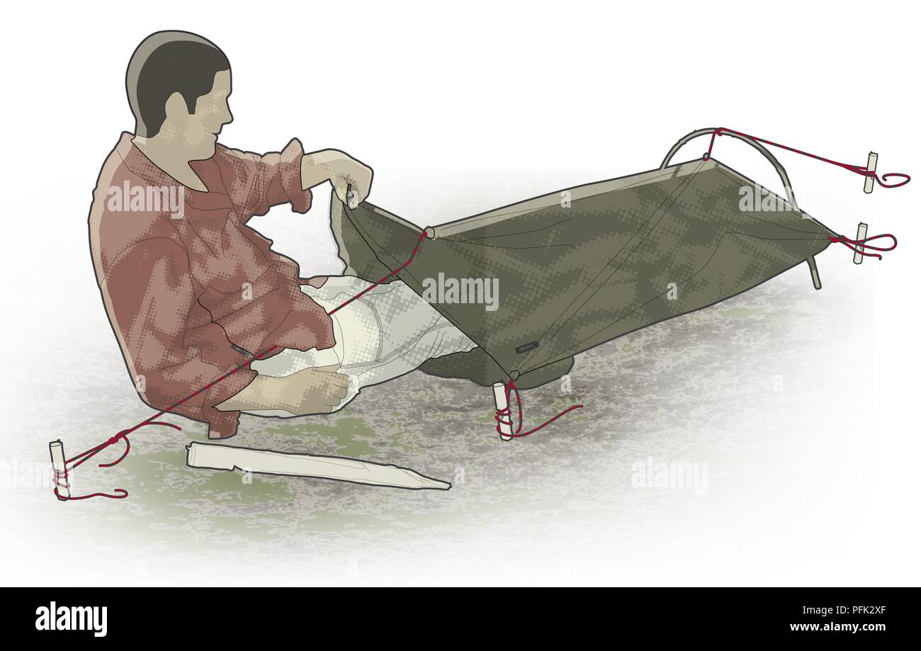 Pup Tent Drawing