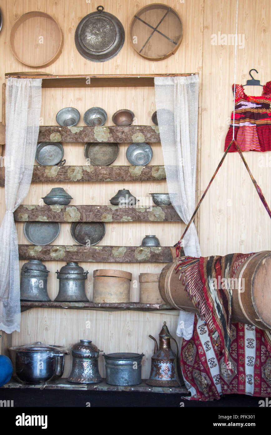 Taditional Turkish metal plates in the view Stock Photo - Alamy