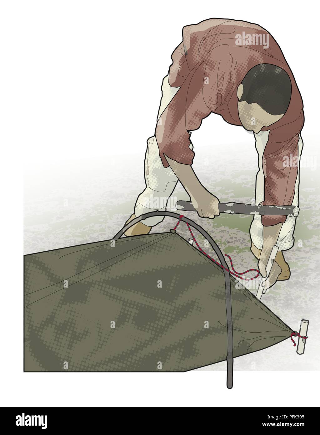 Pup Tent Drawing