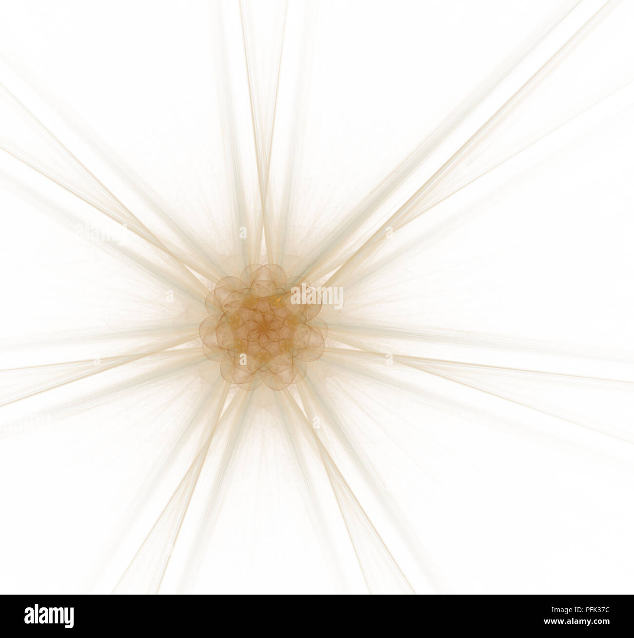 Nuclear radiation. Image molecules and atoms. Elementary Particles ...