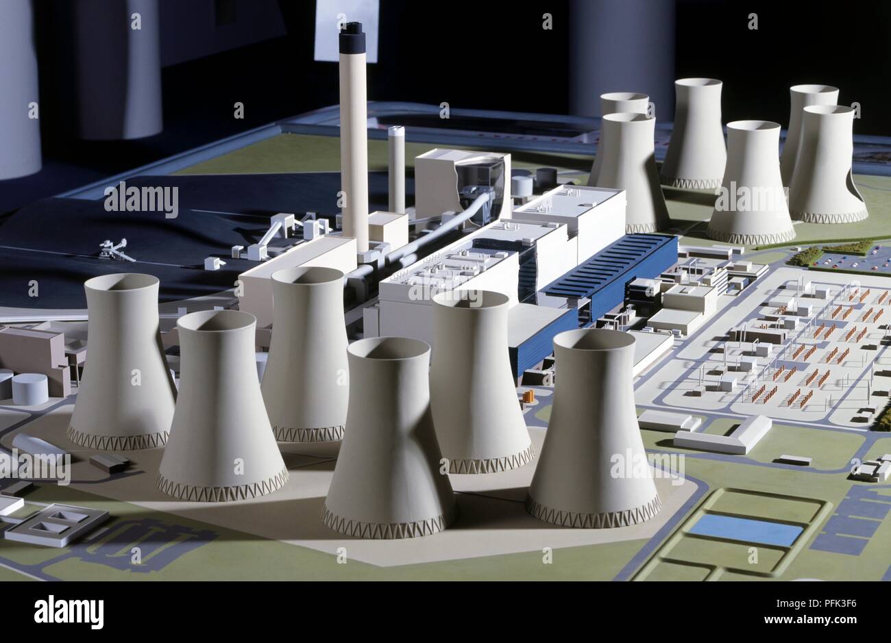 Model of coal-fired power station Stock Photo - Alamy