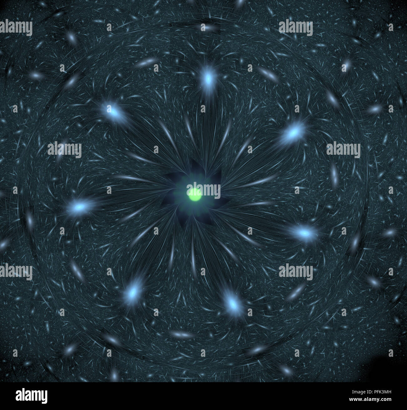 Elementary Particles series. Interplay of abstract fractal forms on the ...