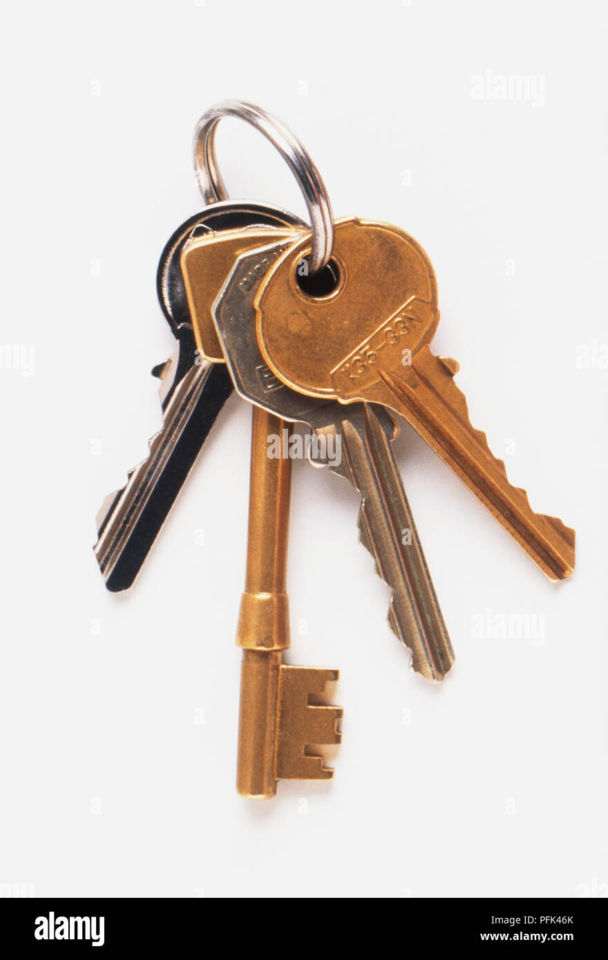 Gold key ring hi-res stock photography and images - Alamy