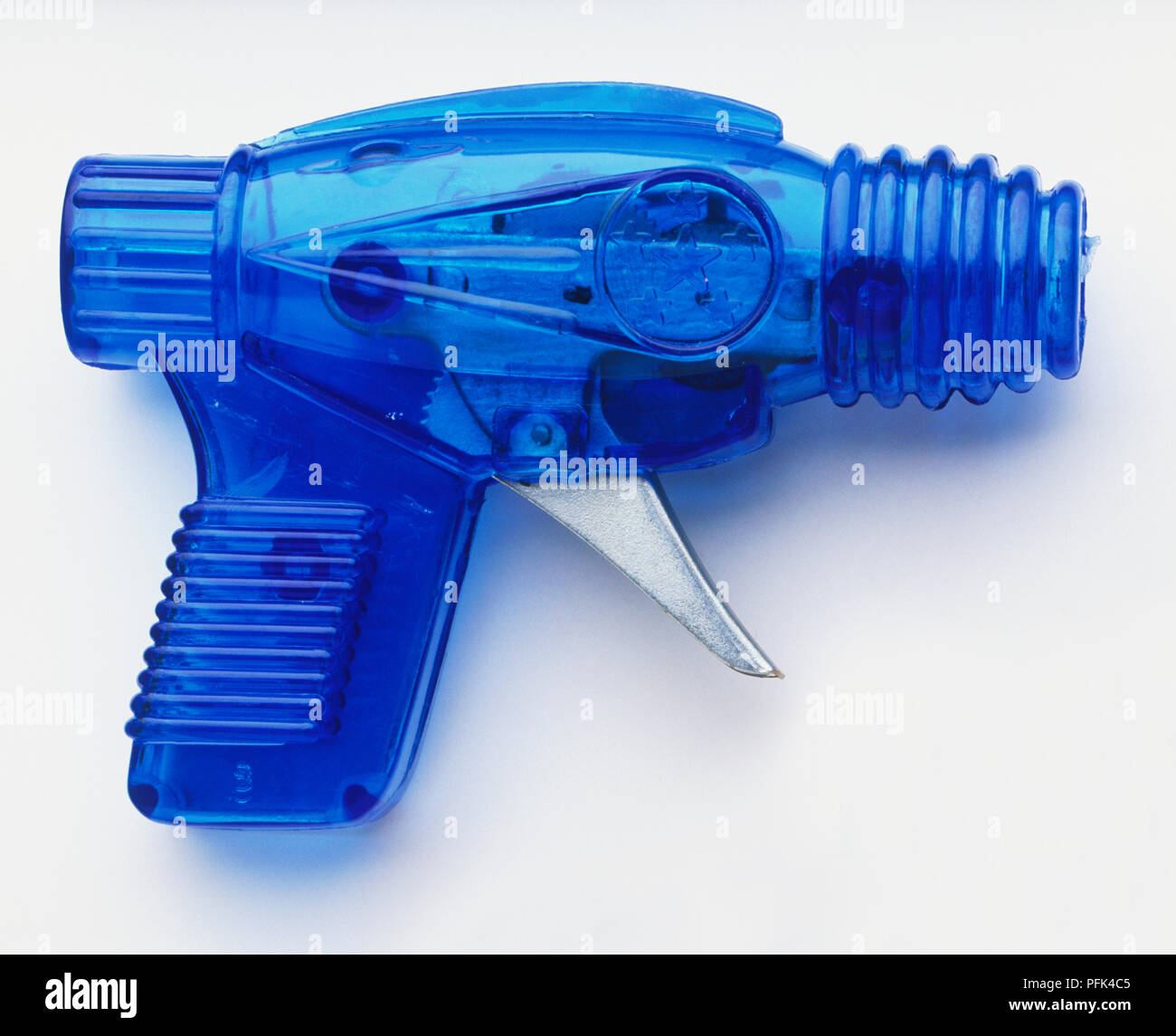 Blue toy gun Stock Photo - Alamy