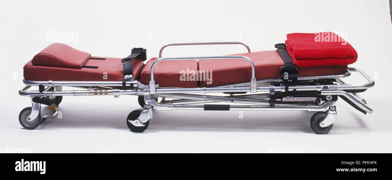 A stretcher, collapsed Stock Photo - Alamy