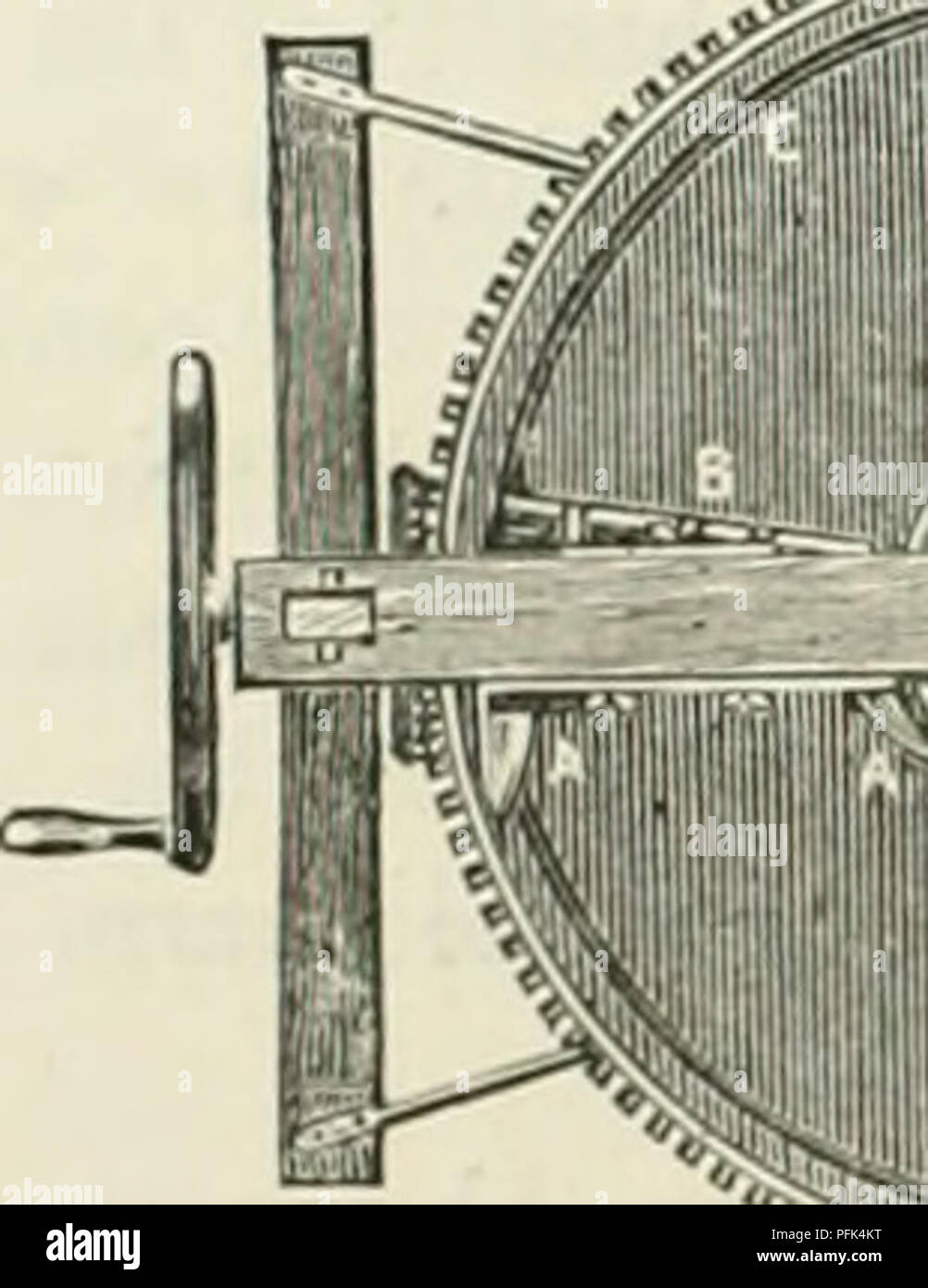 This illustration from 'Dairy Farming' demonstrates a butter-making ...