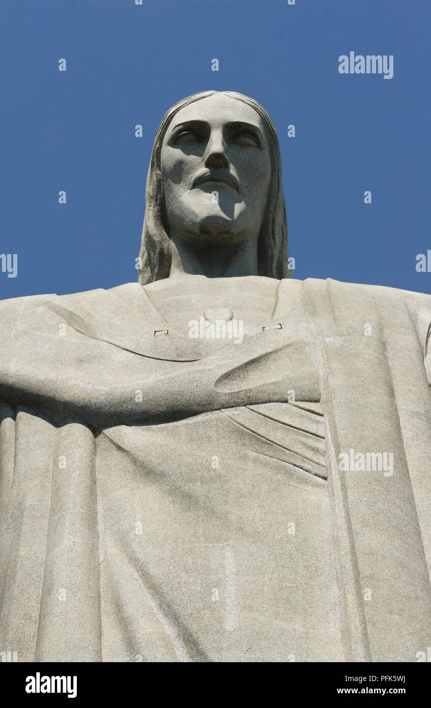 Brazil, Rio de Janeiro, Mount Corcovado, statue of Christ The Redeemer ...