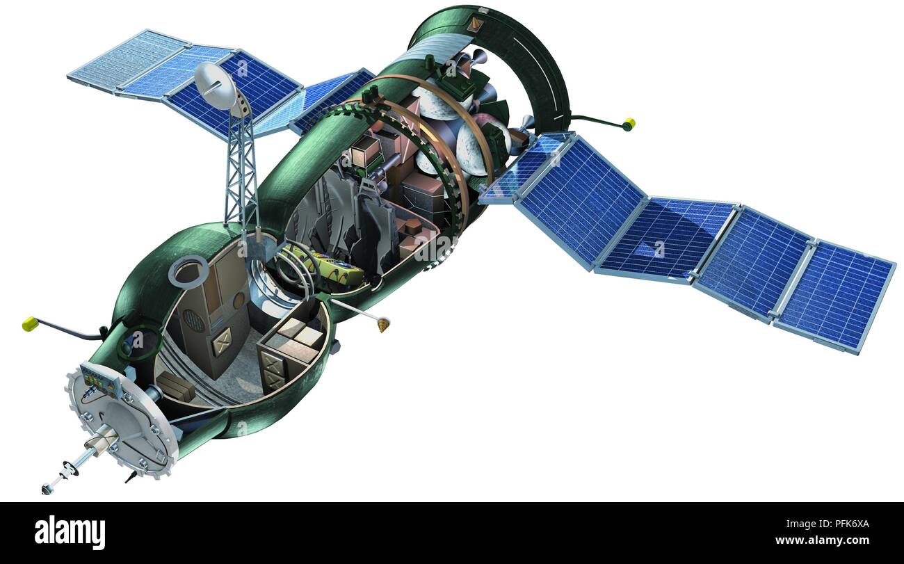 Soyuz spacecraft, Russia's multi-purpose spacecraft close-up Stock ...