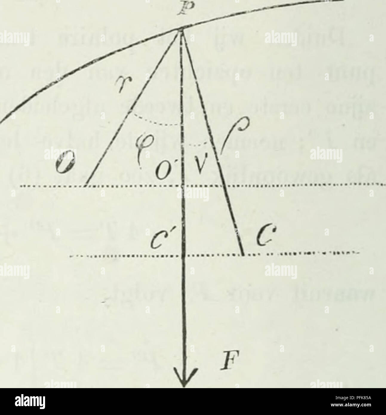 This scientific report includes calculations for the movement of points ...