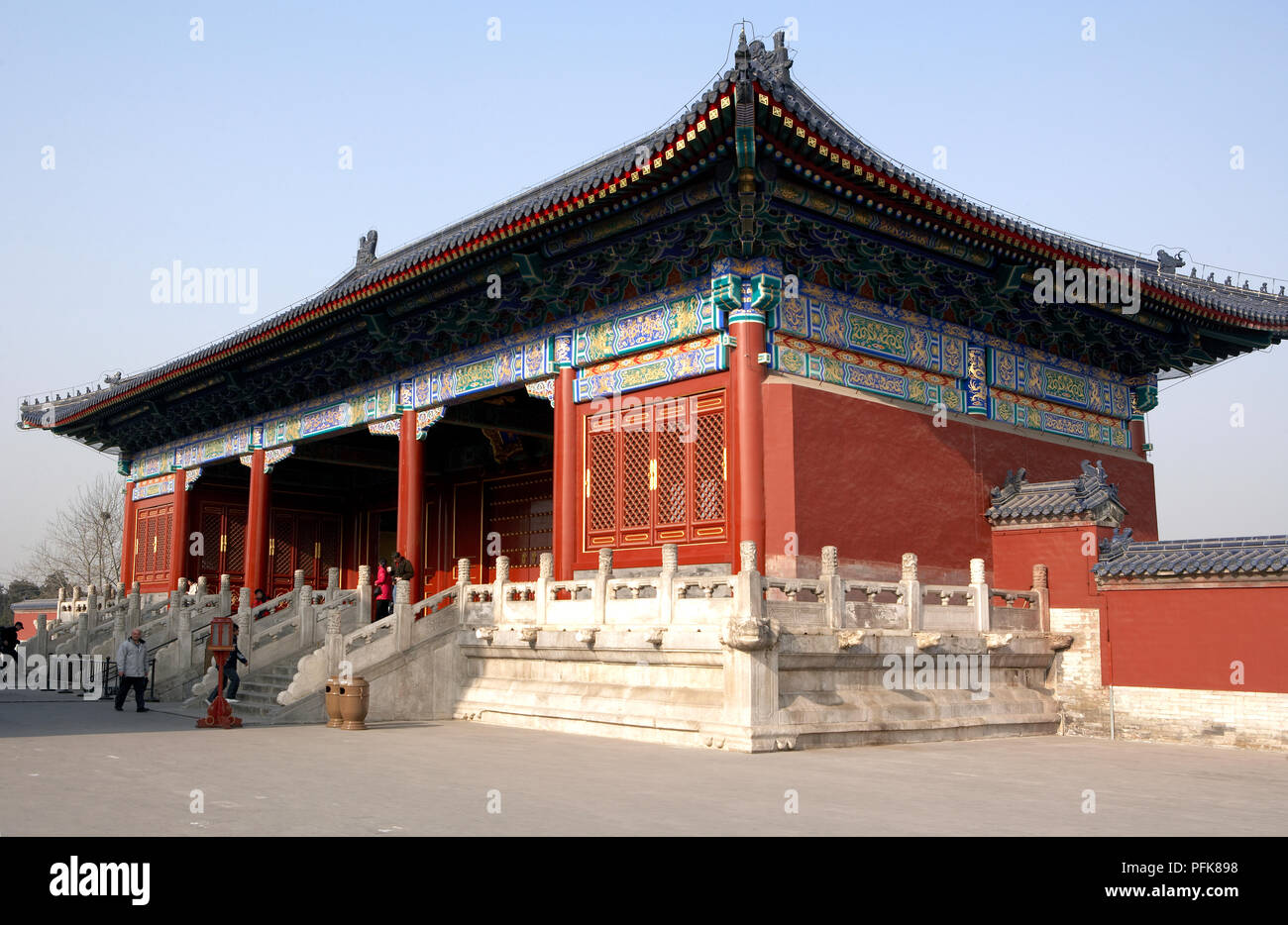 China, Beijing, Temple of Heaven, building in temple grounds Stock ...