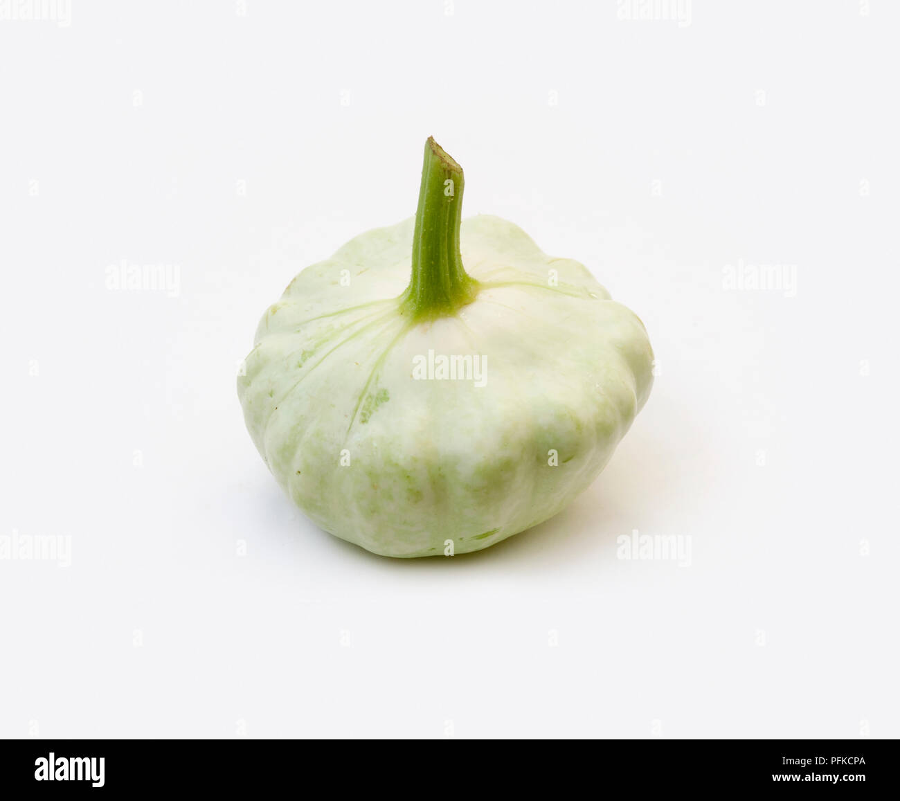 Cucurbita pepo (Pattypan Squash), also known as custard marrow Stock ...