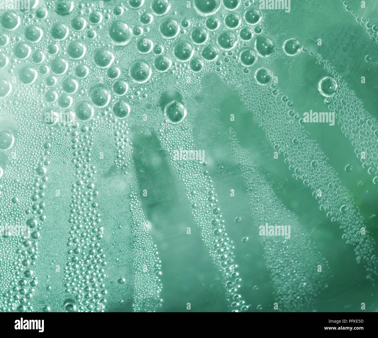 Water drops at gradient background. Glass covered with water drops ...