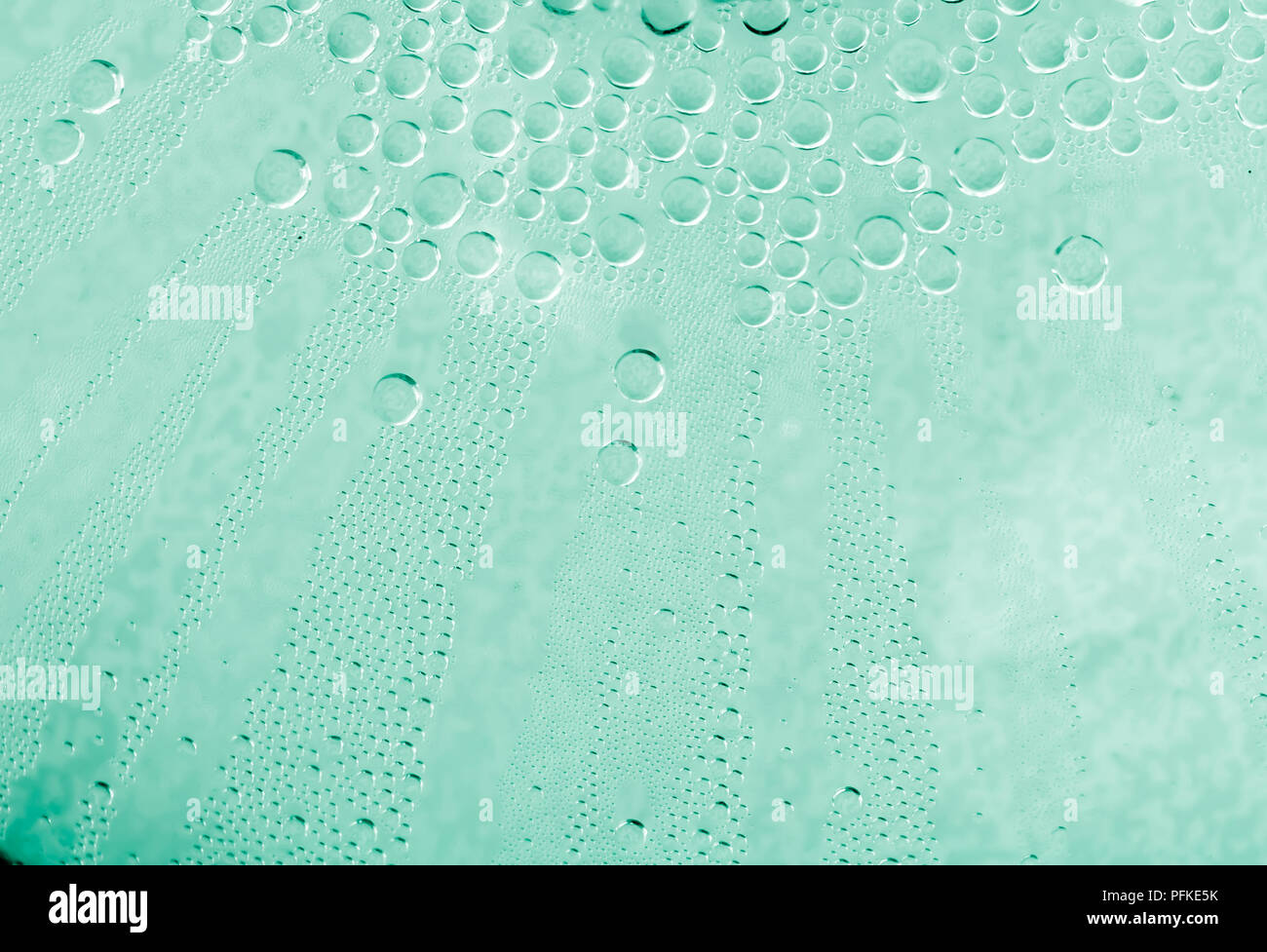 Water drops at gradient background. Glass covered with water drops ...