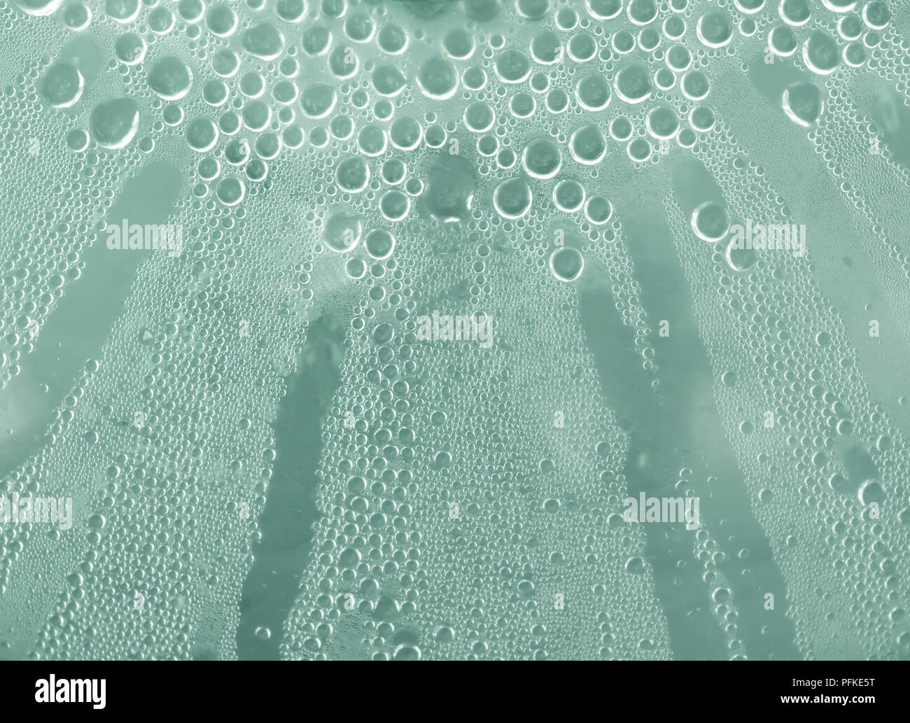 Water drops at gradient background. Glass covered with water drops ...