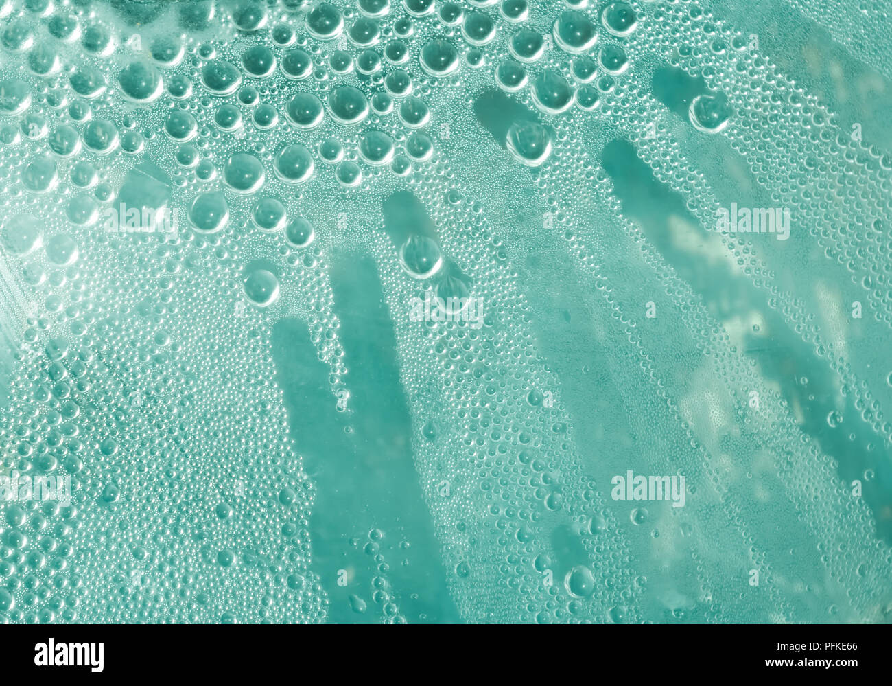 Water drops at gradient background. Glass covered with water drops ...