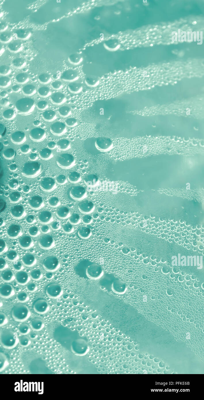 Water drops at gradient background. Glass covered with water drops ...