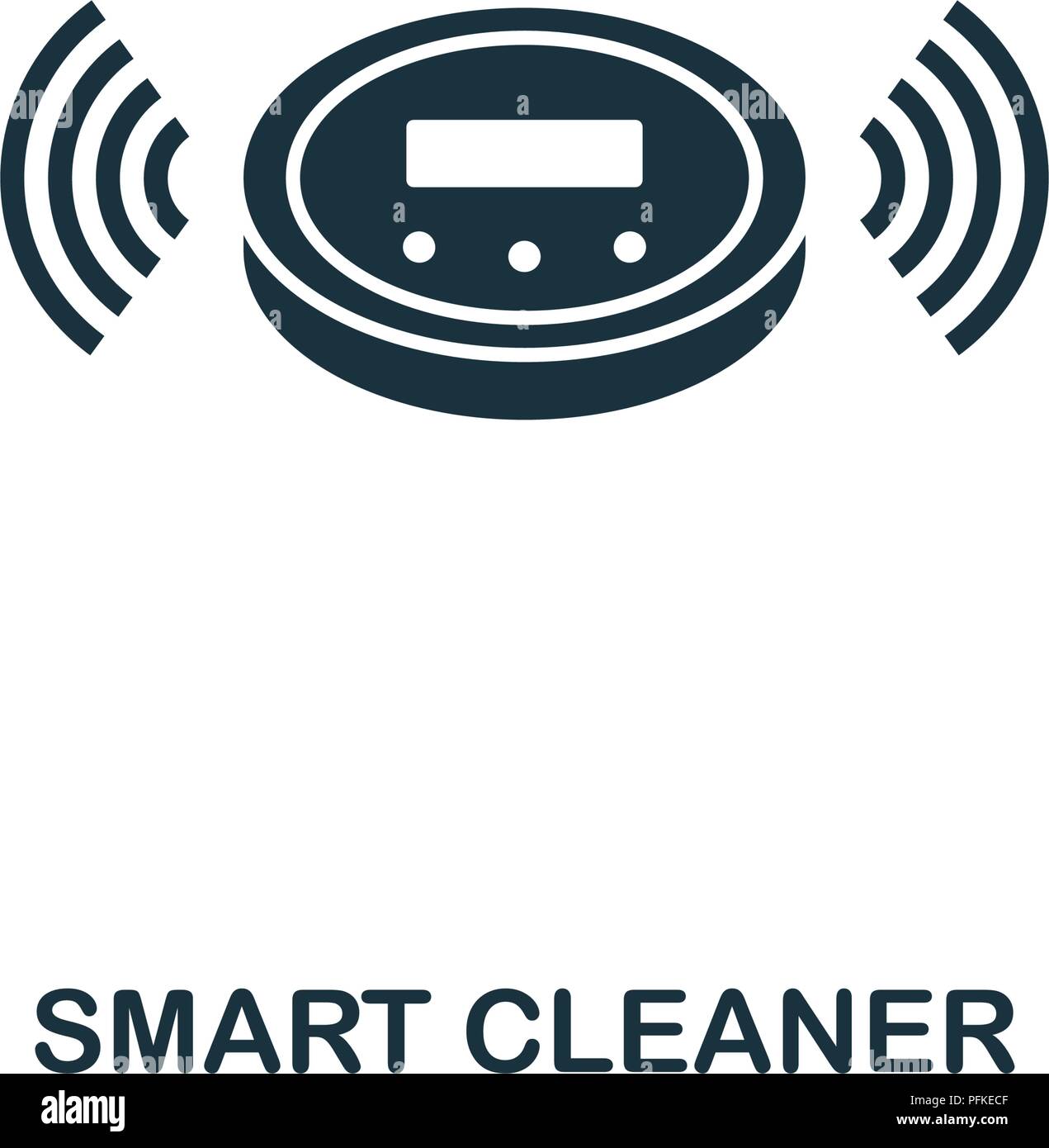 Smart Cleaner creative icon. Simple element illustration. Smart Cleaner ...