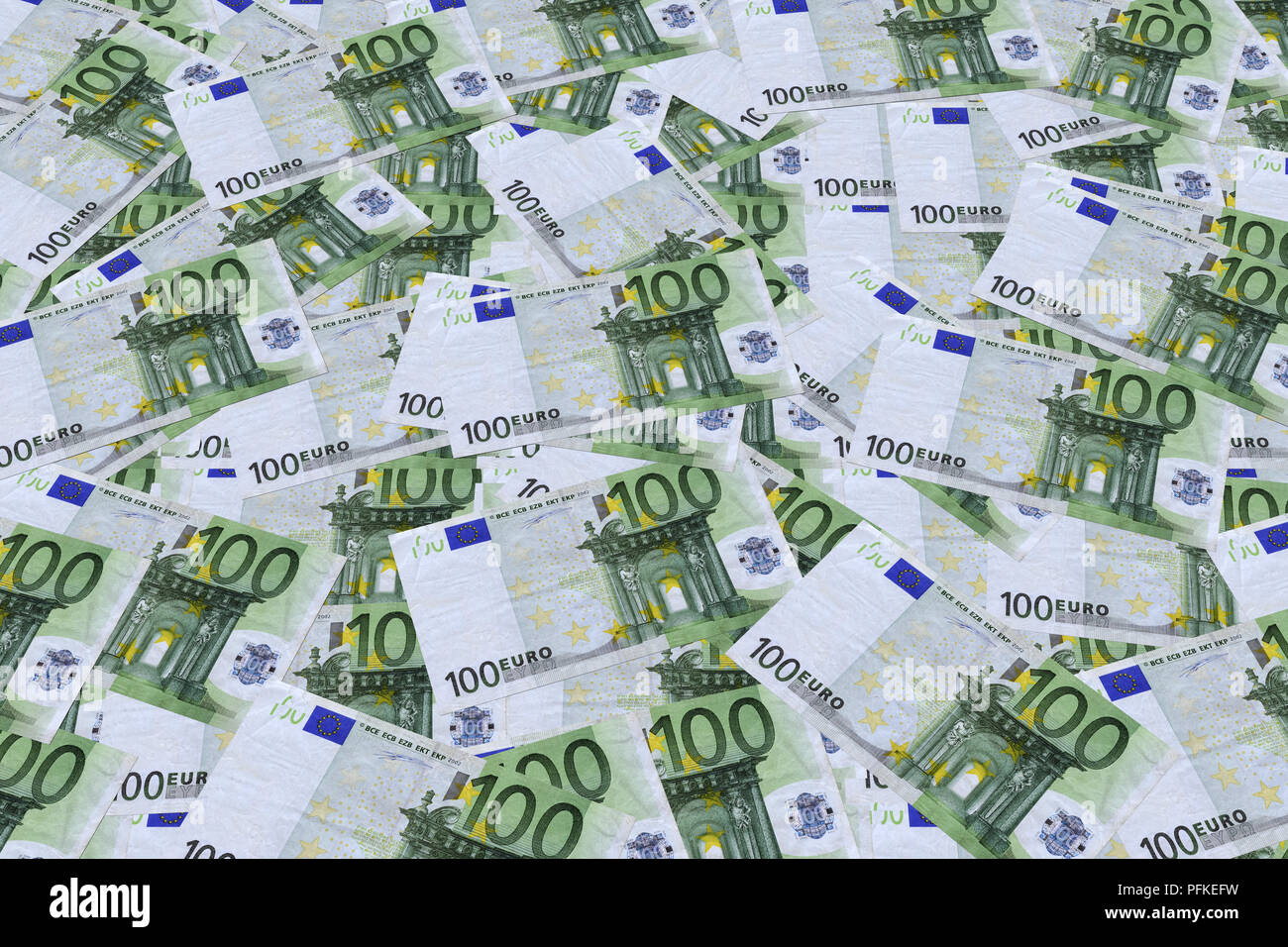 3D illustration. Background. Banknotes of 100 euro Stock Photo - Alamy