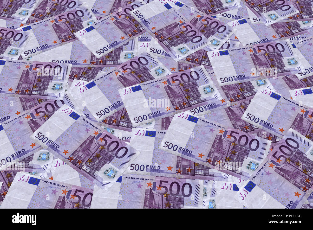 3D illustration. Background. Banknotes of 500 euro Stock Photo - Alamy