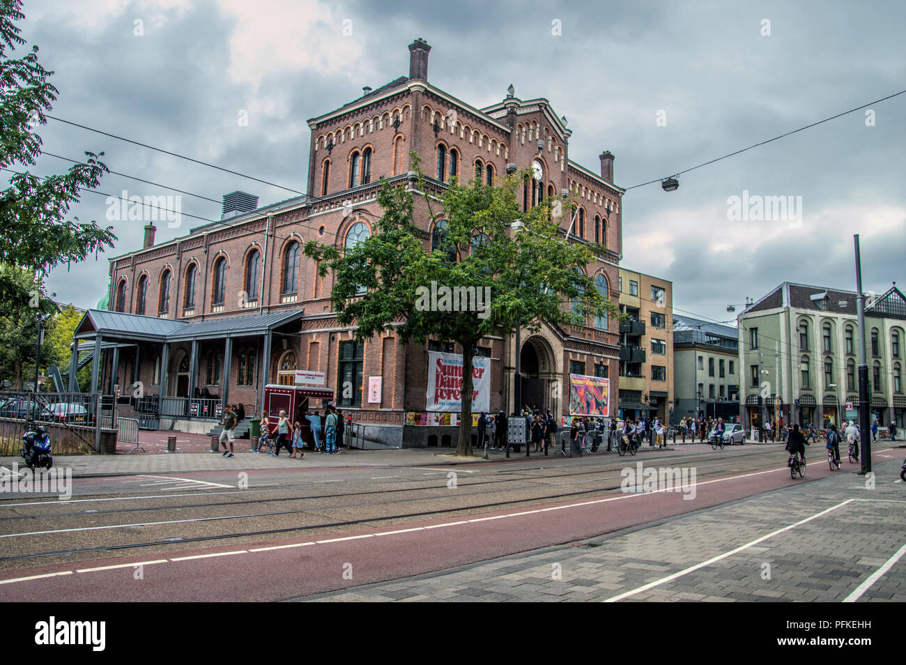 Paradiso Building At Amsterdam The Netherlands 2018. Summer Dance ...