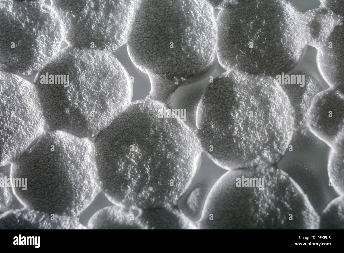 Extreme macro EPS / Expanded Polystyrene showing some links between ...