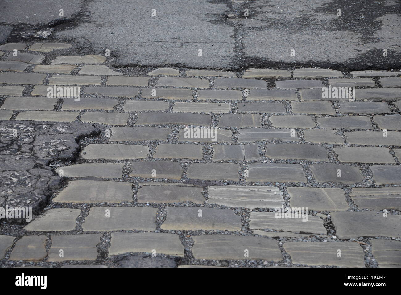Damaged roads hi-res stock photography and images - Alamy