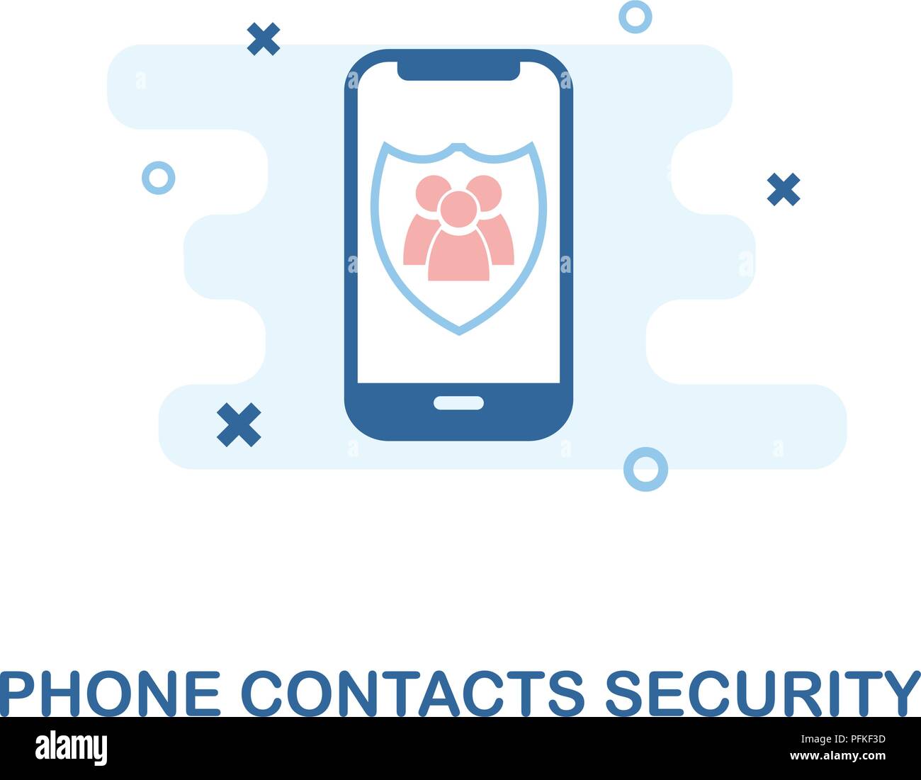 Phone Contacts Security creative icon. Simple element illustration ...