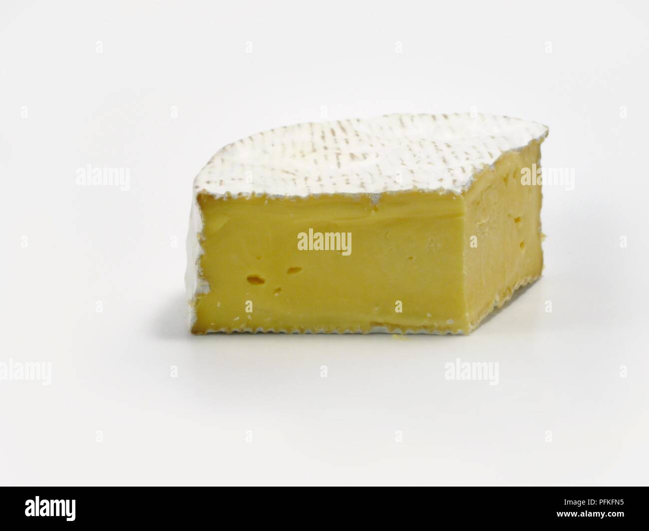 Slice of Canadian Comfort Cream cow's milk cheese Stock Photo - Alamy